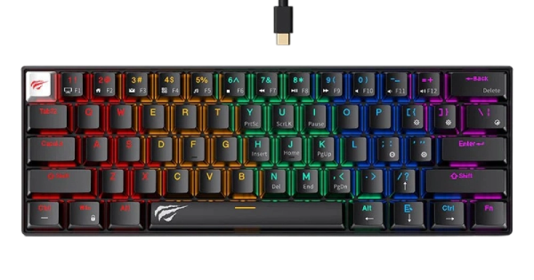 HAVIT KB903L Gaming Mechanical Keyboard Black (Red Switch) - HAVIT